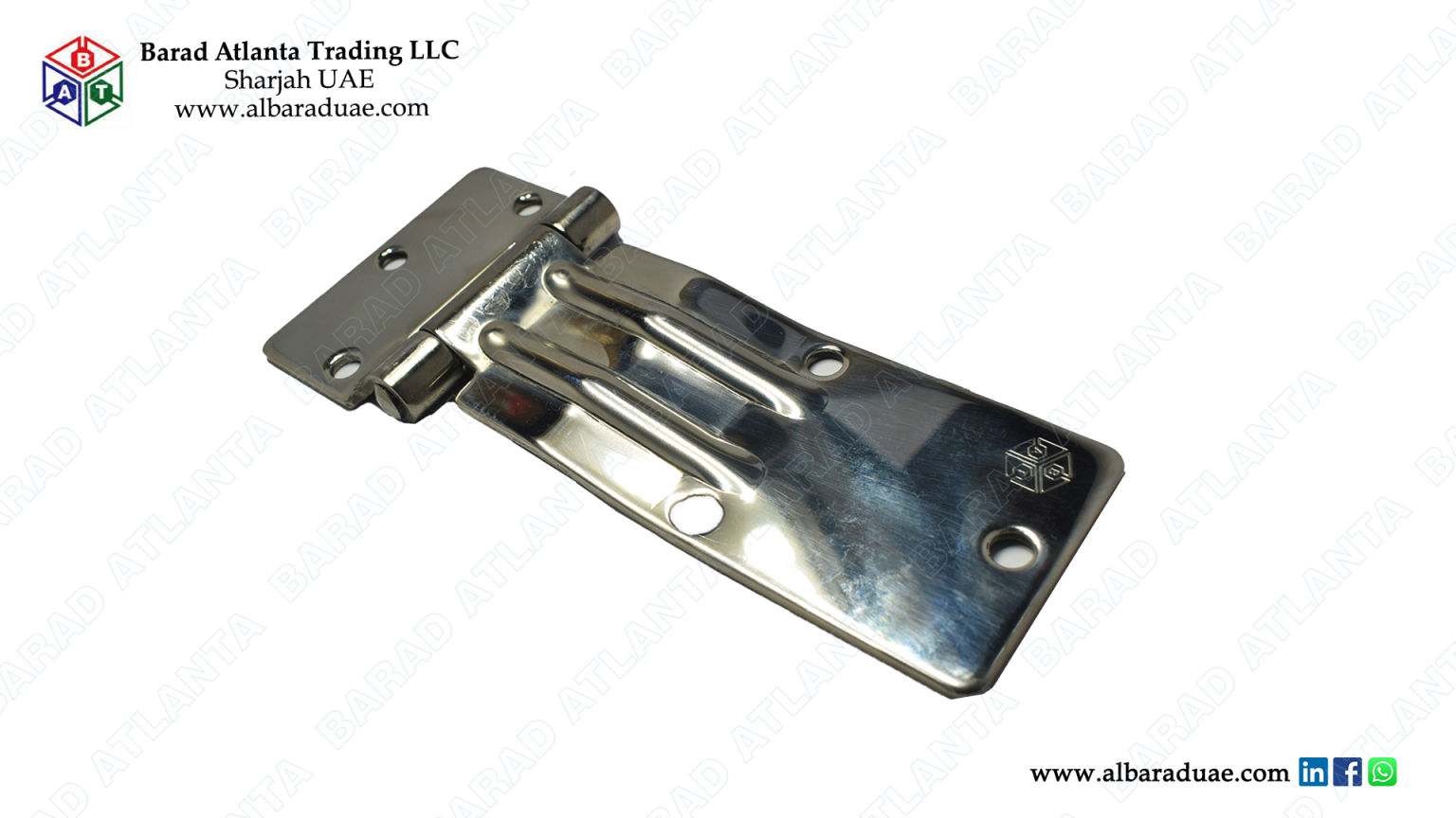 Side Door Hinge 242mm Stainless Steel - Barad Atlanta