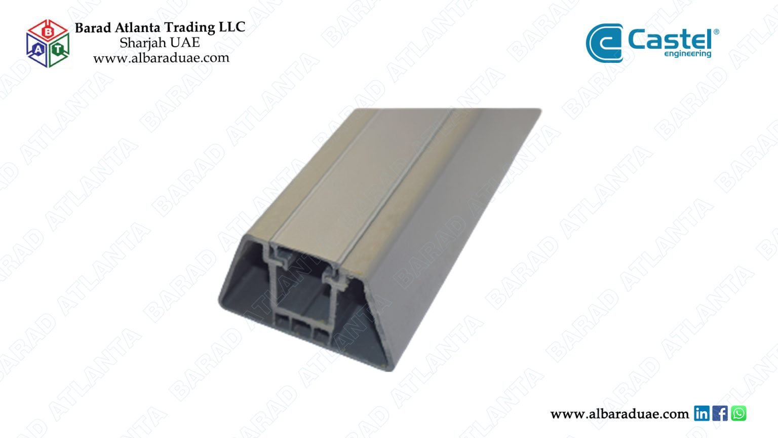 PVC Heavy Duty Bumper Rail Grey - Barad Atlanta
