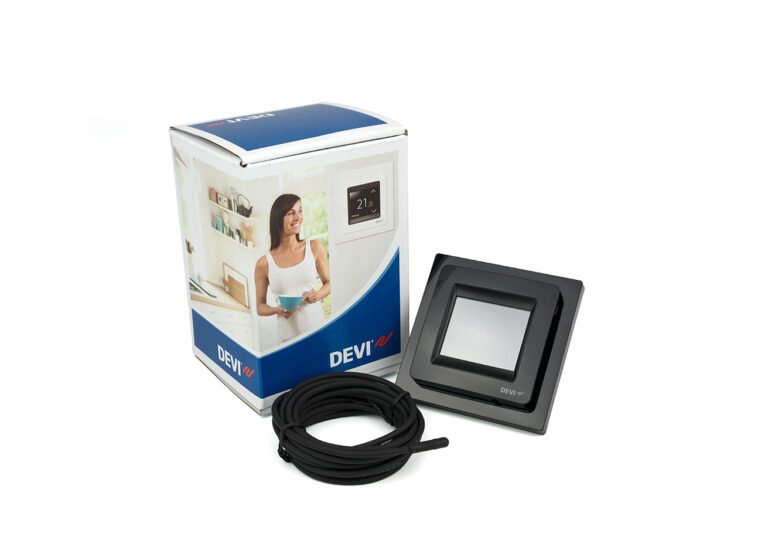 Danfoss Thermostat DEVIreg TOUCH PURE BLACK - Barad Atlanta